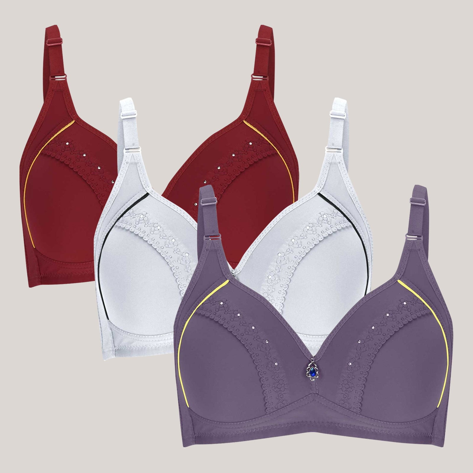 Nmnitkp Bras for Women Soft and Skin Friendly Women's Plus Size ...