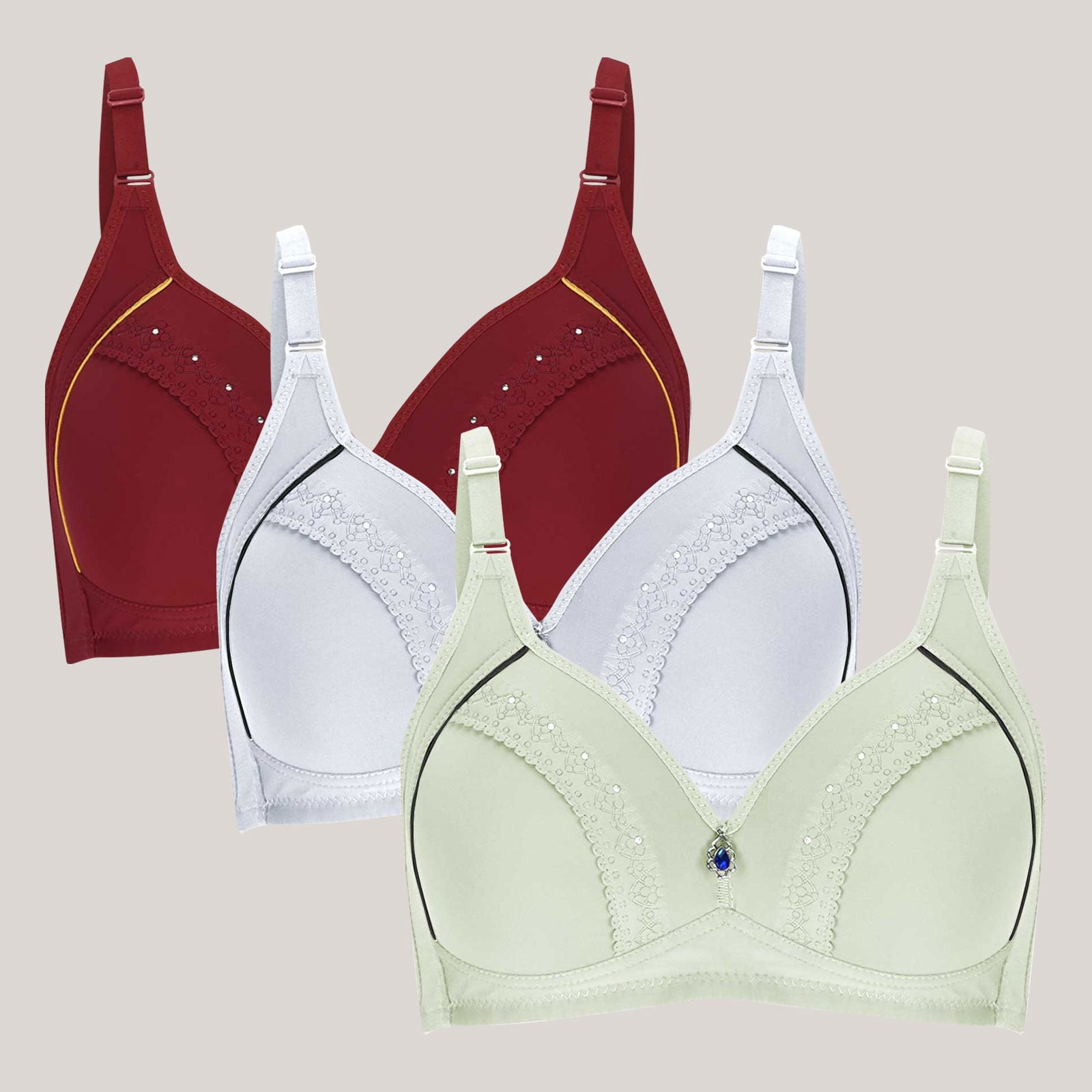 Nmnitkp Bras for Women Soft and Skin Friendly Women's Plus Size ...