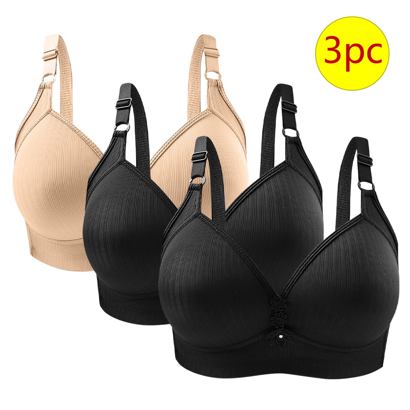Nmnitkp Bras for Women No Underwire Wireless Comfort Lift Push Up ...