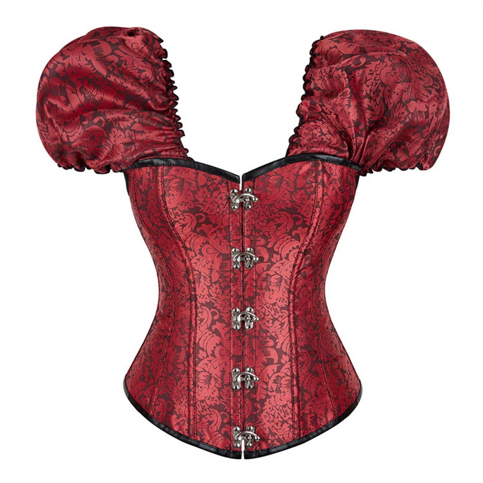 Nmnitkp Corset Tops for Women Show Nobility Women Sexy Floral T-Shirt ...