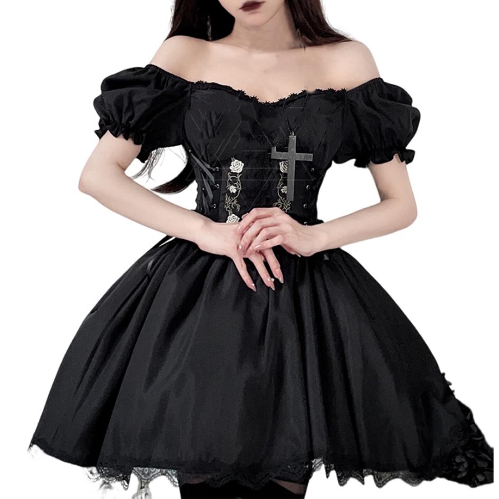 Nmnitkp Goth Dress for Teen Girls Juniors Or Women for Cocktail Evening ...