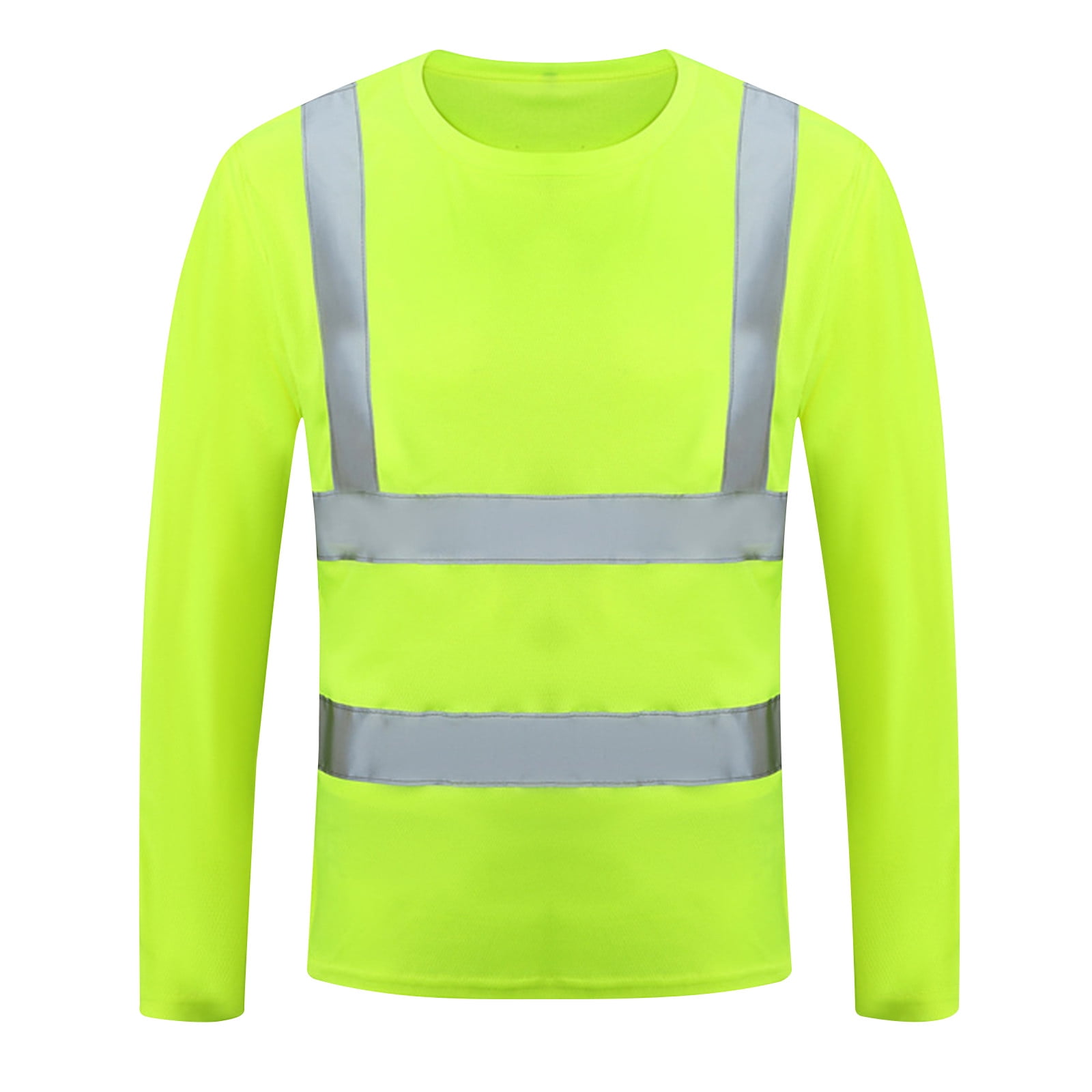 Nmnitkp High Vis Reflective Long Sleeve Safety Mesh Quick Dry T Shirts ...