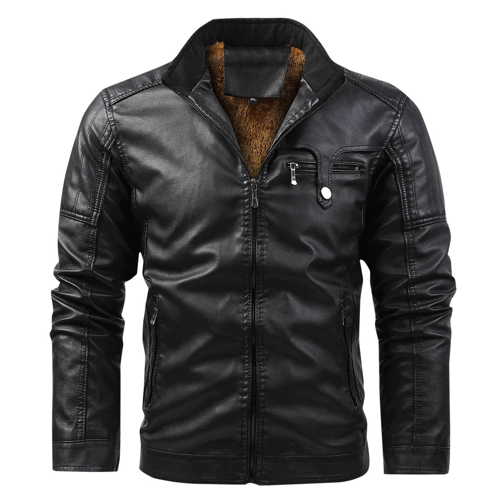Nmnitkp Leather Jacket Men - Cafe Racer Style Real Lambskin Leather ...