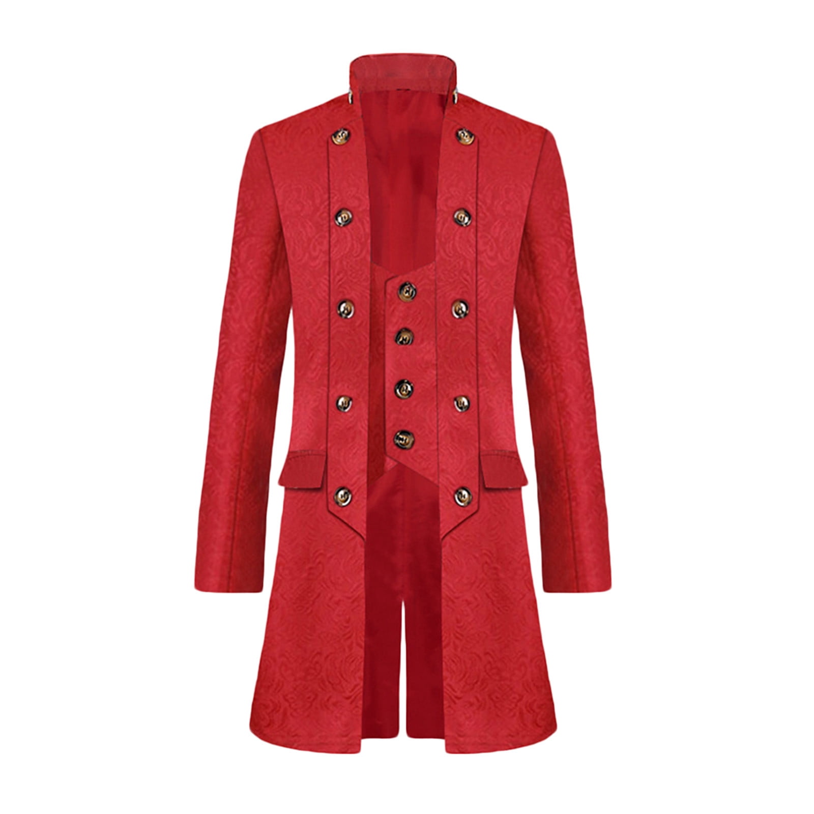 Nmnitkp Men's Steampunk Jacket High Quality Fabric Jackets for Men ...