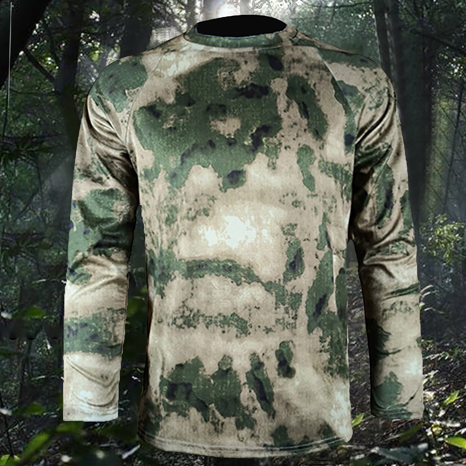 Nmnitkp Men's UPF 50+ Sun Shirts Quick Dry Long Sleeve UV Shirts Lightweight Rash Guard Swim T ...