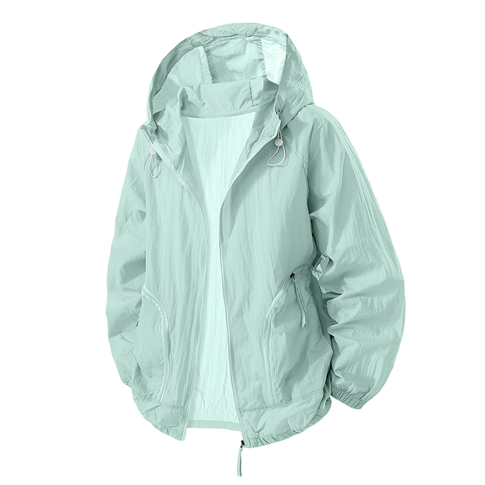 Nmnitkp Mens UPF 50+ UV Full Zip Sun Protection Hoodie Jacket With ...
