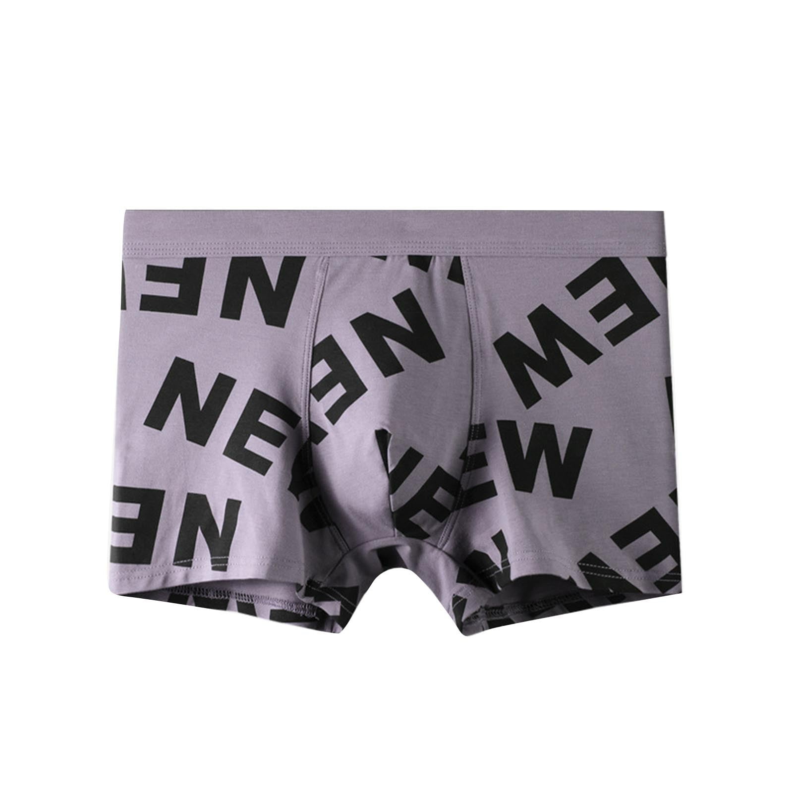 Nmnitkp Mens Underwear Cotton Trunks for Man Soft Waistband Open-fly No ...