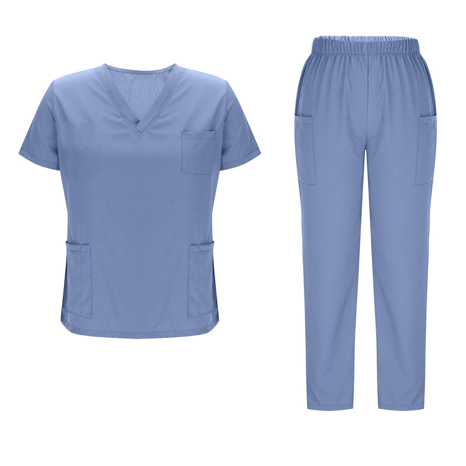 Nmnitkp Nurse Uniforms Women Set Women's Cool Stretch V-Neck Top and ...