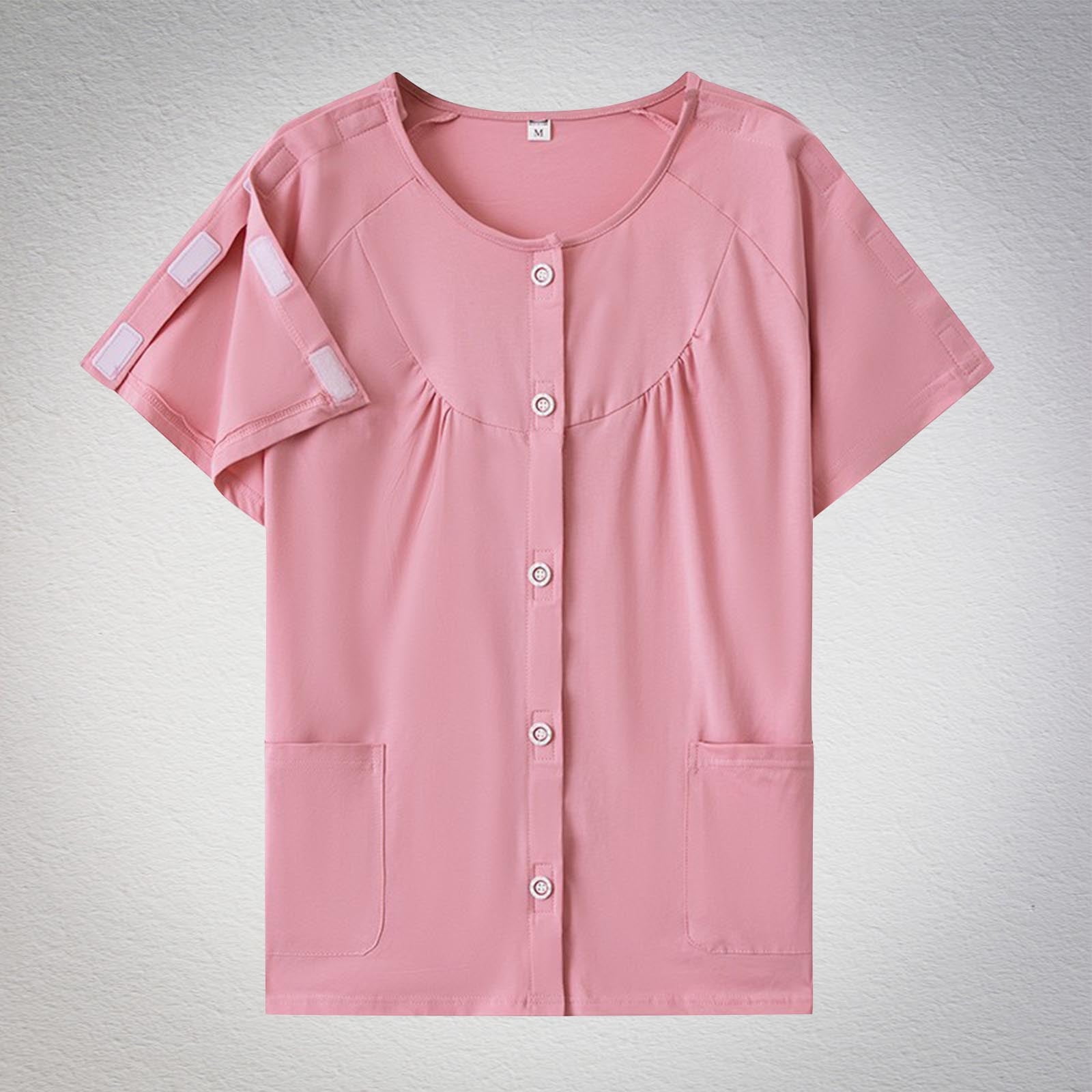 Nmnitkp Post Shoulder Surgery Shirts for Women Tear Away Tops After ...