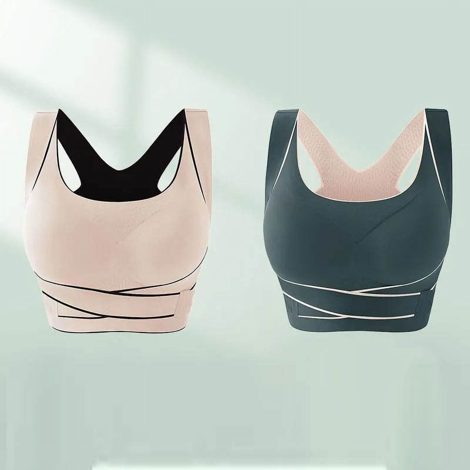 Nmnitkp Sports Bras for Women No Underwire Wireless Comfort Lift Push ...