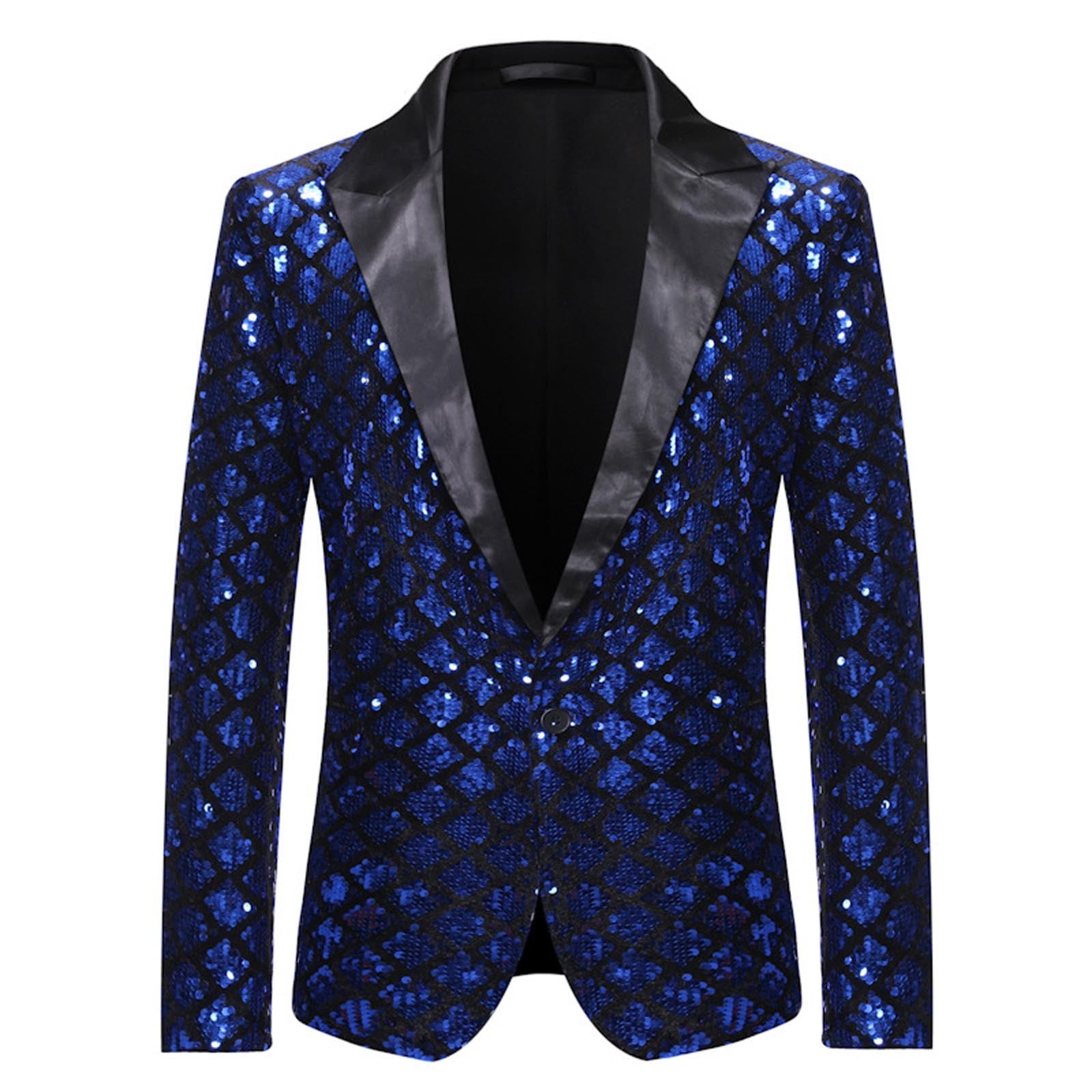 Nmnitkp Suits for Men Classic Style Mens Shiny Sequin Blazer ...