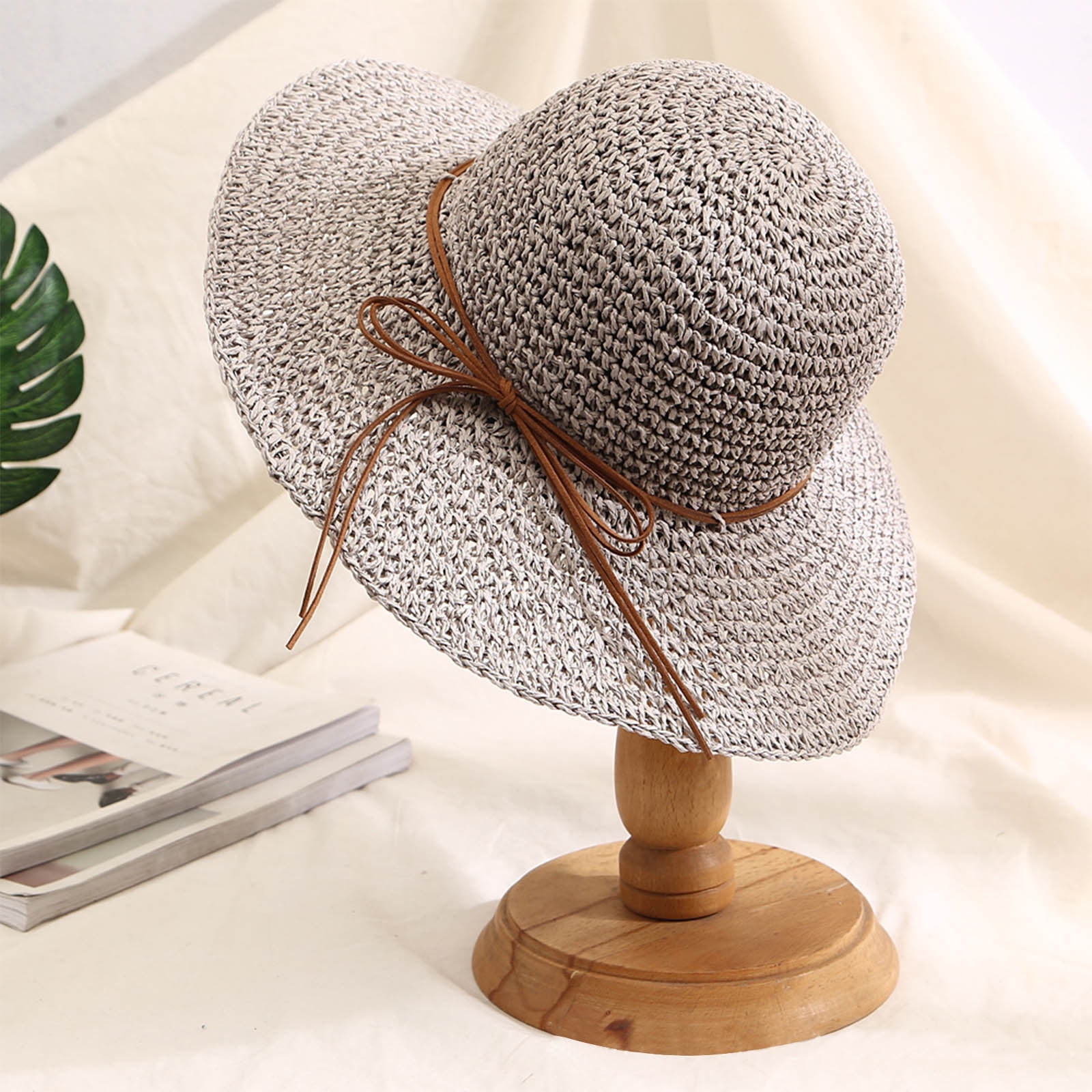 Nmnitkp Sun Hats for Women Cool Floppy Big Beach Straw Hats for Women ...