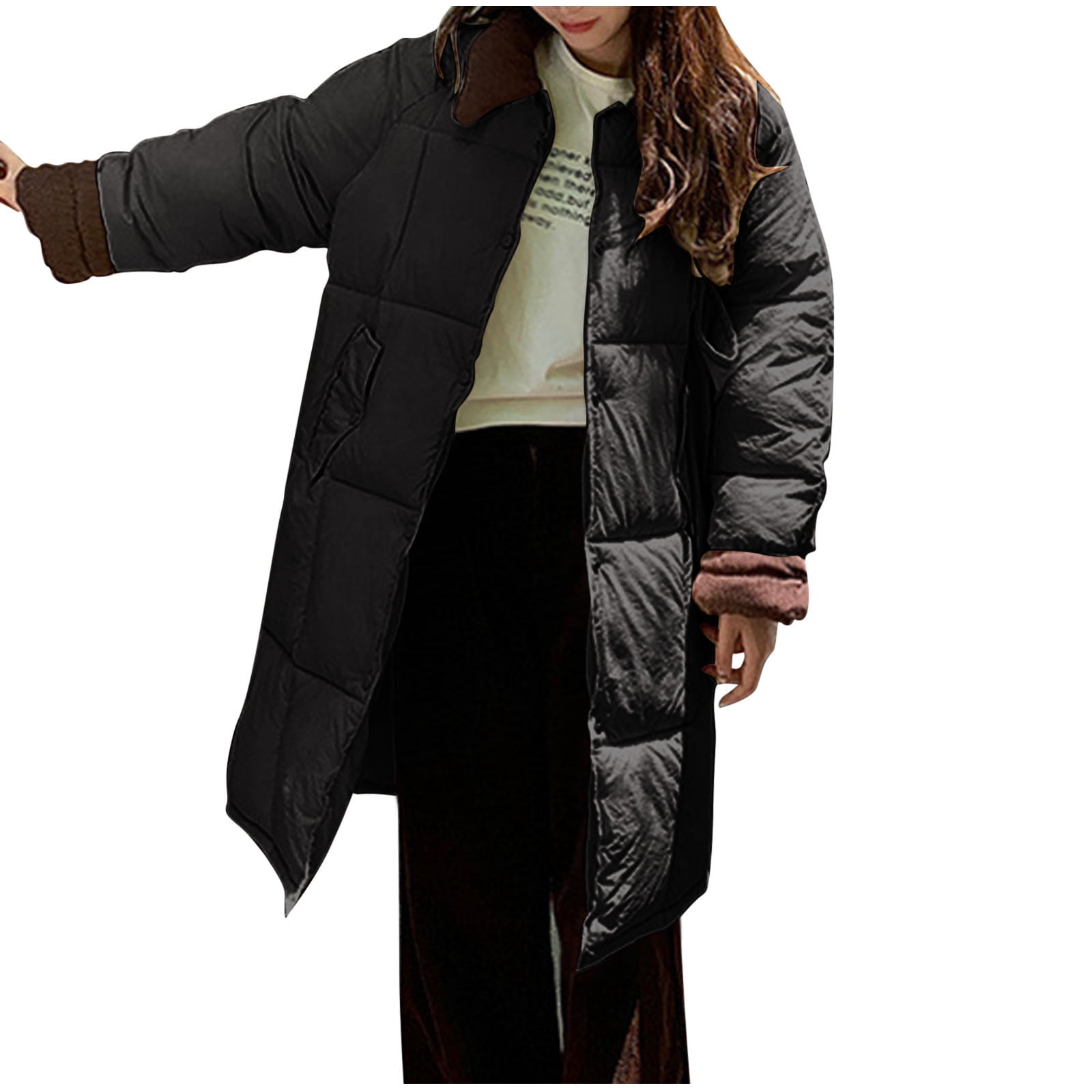 Nmnitkp Winter Coats for Women Keep Warm and Windproof Women's Puffer ...