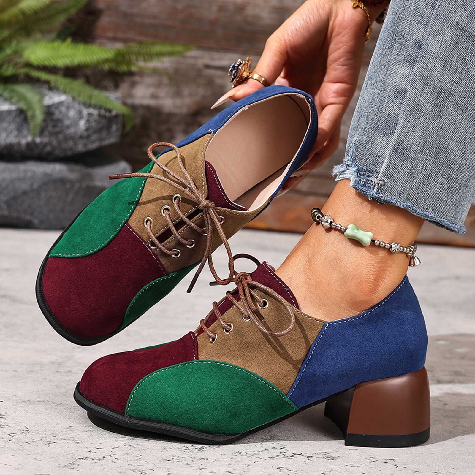 Nmnitkp Womens Boots Casual Versatile Eye-Catching Lightweight Light ...