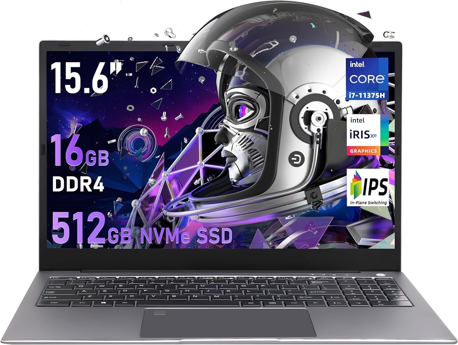 Nmybwo 15.6" FHD Gaming Laptop Computer, 11th Gen Core i7-11375H(Up to ...