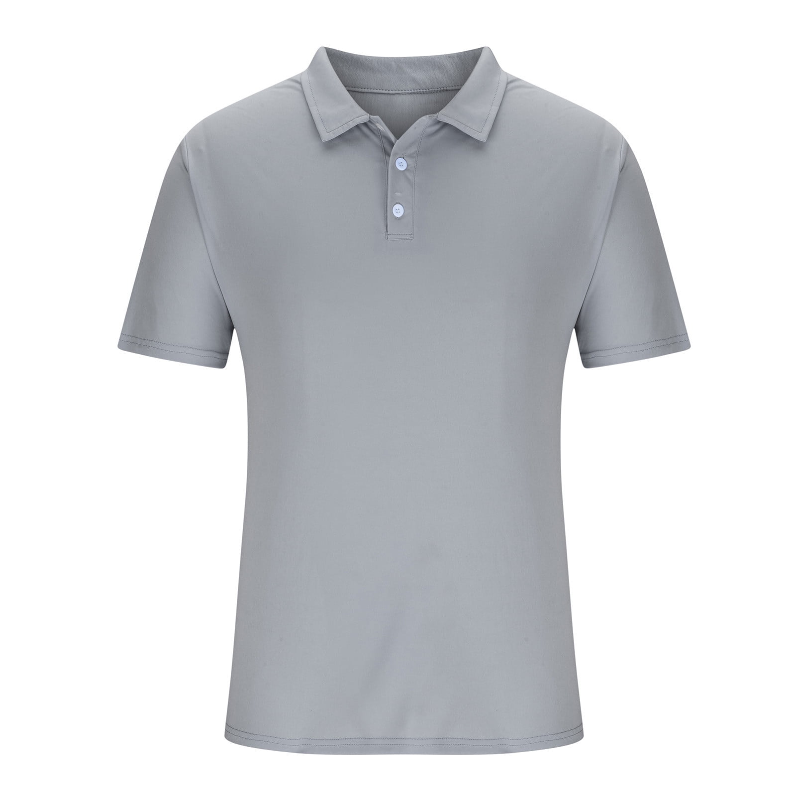 Nnhblu Gray Shirts Muscle Shirts for Men Slim Fit Short Sleeve Button ...