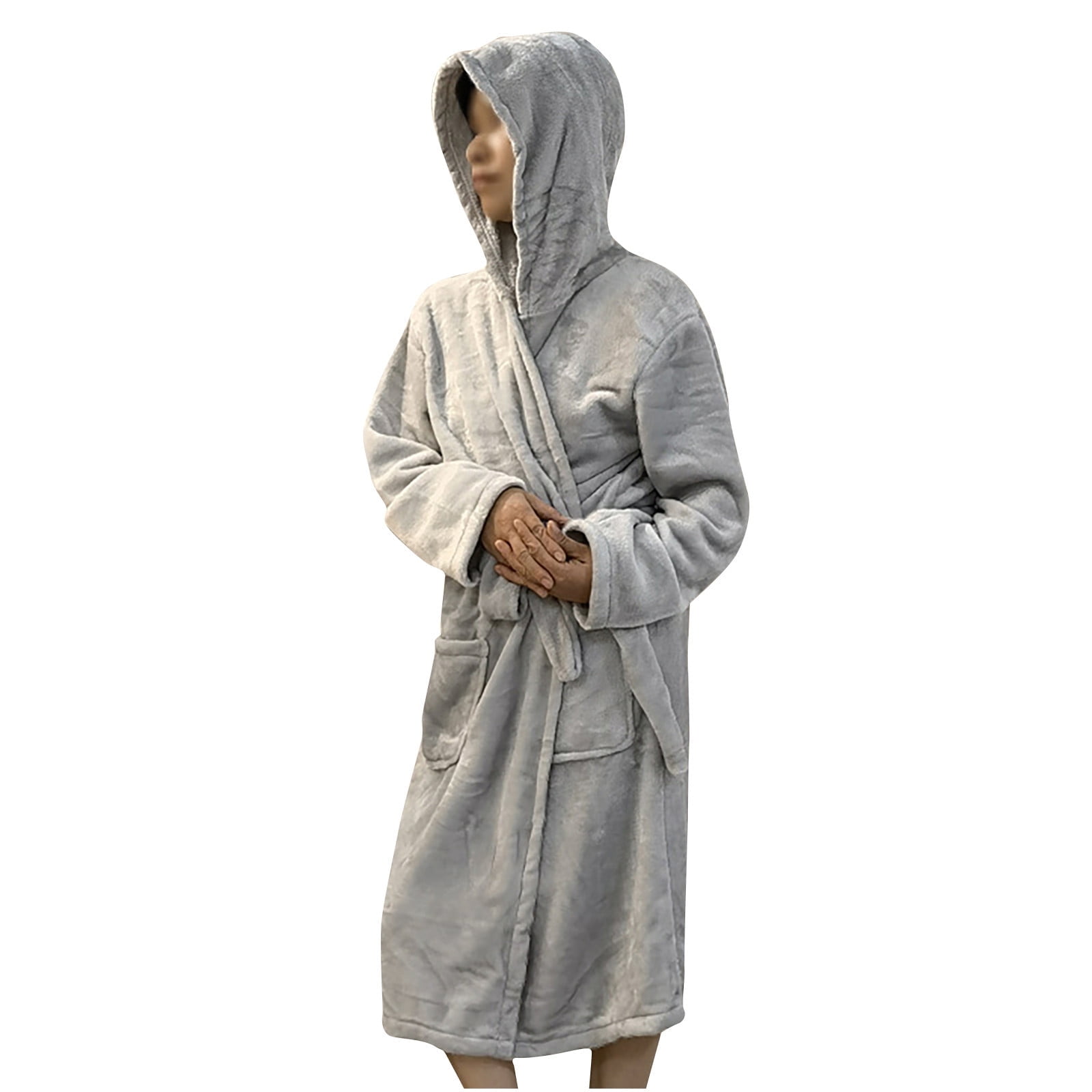 Nnhblu Women's Robes Flannel Women's Nightgowns & Sleepshirts Hooded ...
