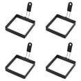 Nnndbs 4 Pack Square Egg Ring Mold Set, Stainless Steel Non Stick Egg ...