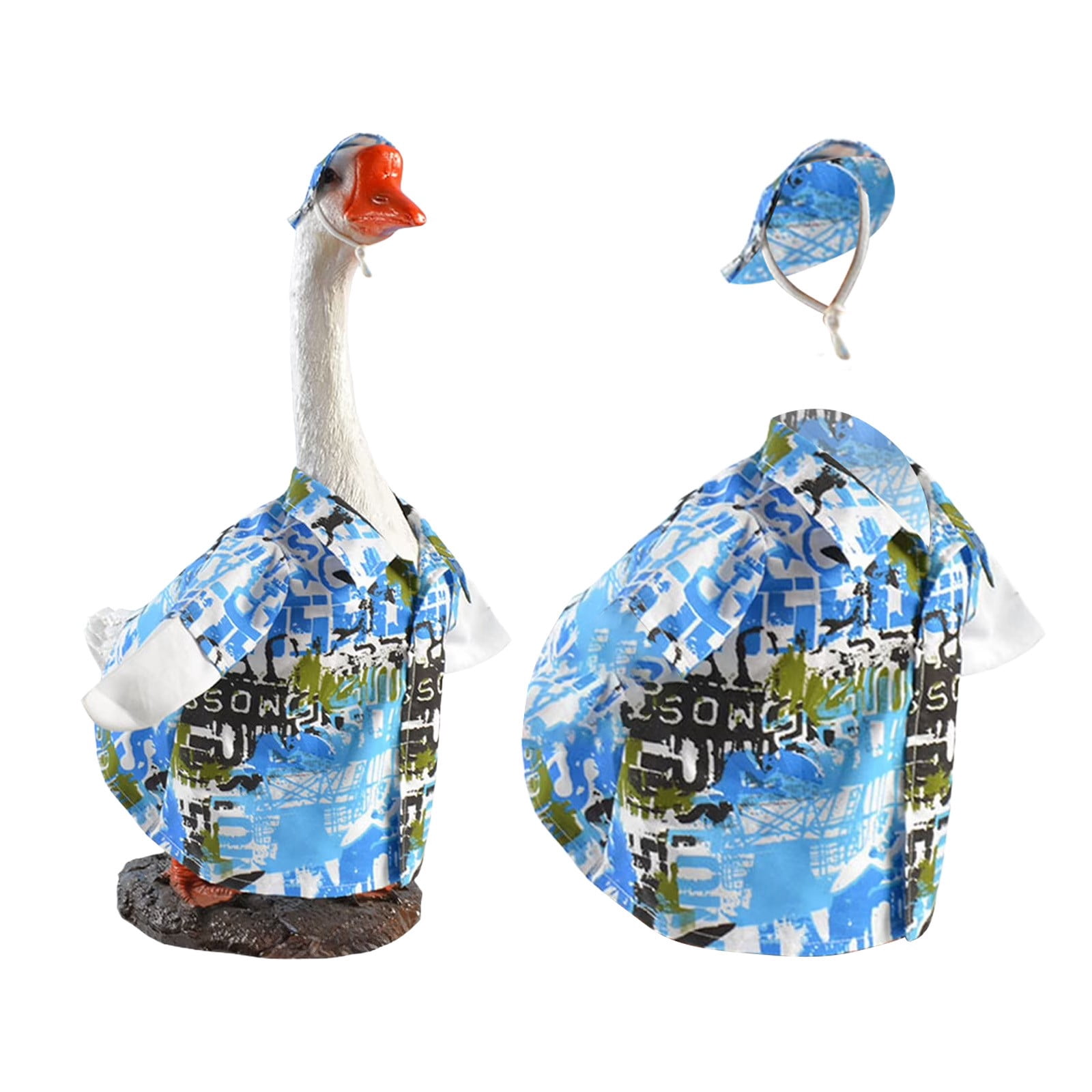 Nnndbs Porch Goose Clothes Spring Outfit，Funny 23 Inch Yard Goose ...