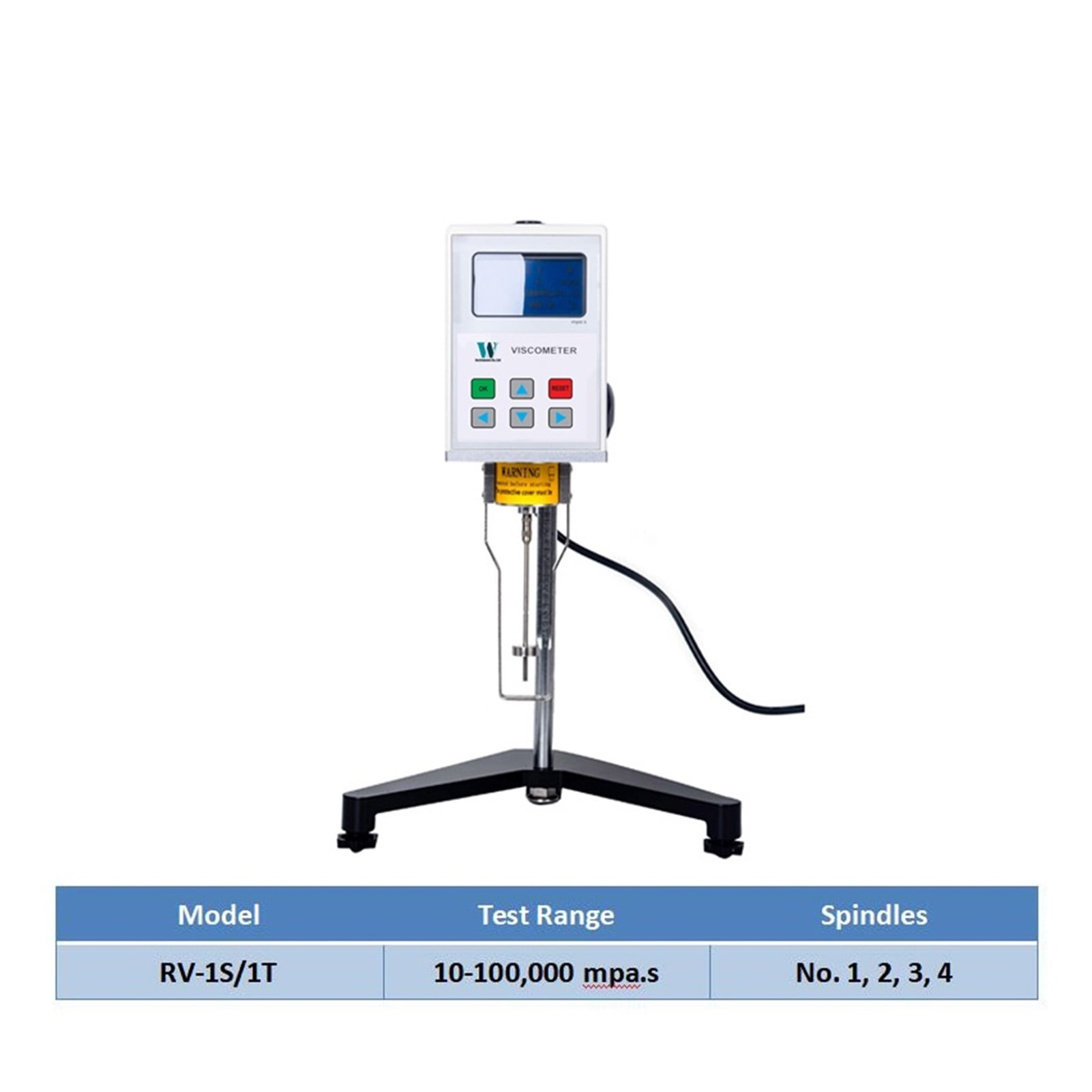 No.1/2/3/4/5/6/7 Spindles 2/6/13 Million mPa.s NDJ-8S NDJ-9S RVDV ...