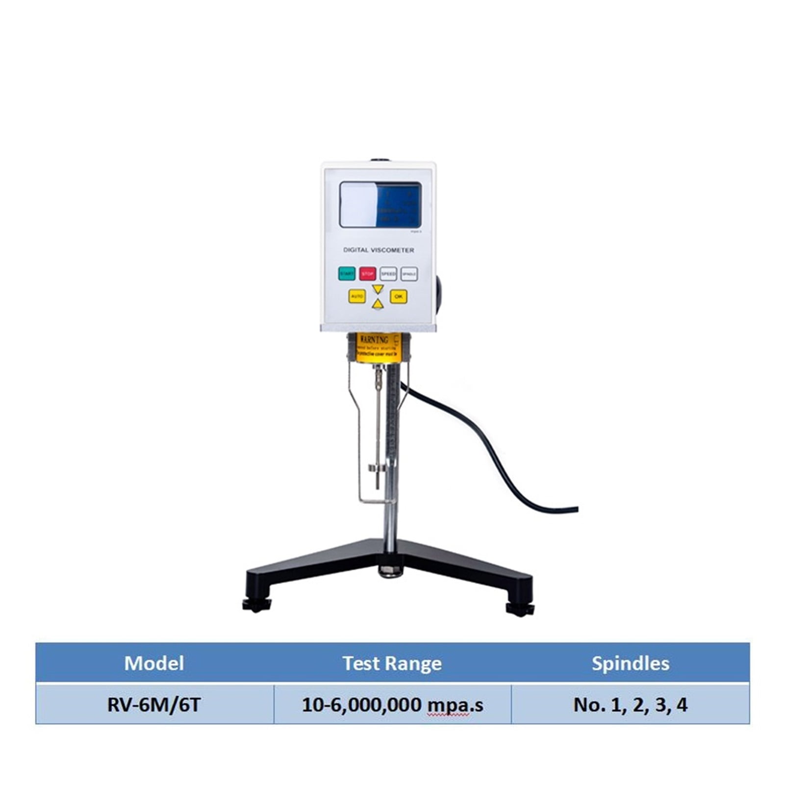 No.1/2/3/4/5/6/7 Spindles 2/6/13 Million mPa.s NDJ-8S NDJ-9S RVDV ...