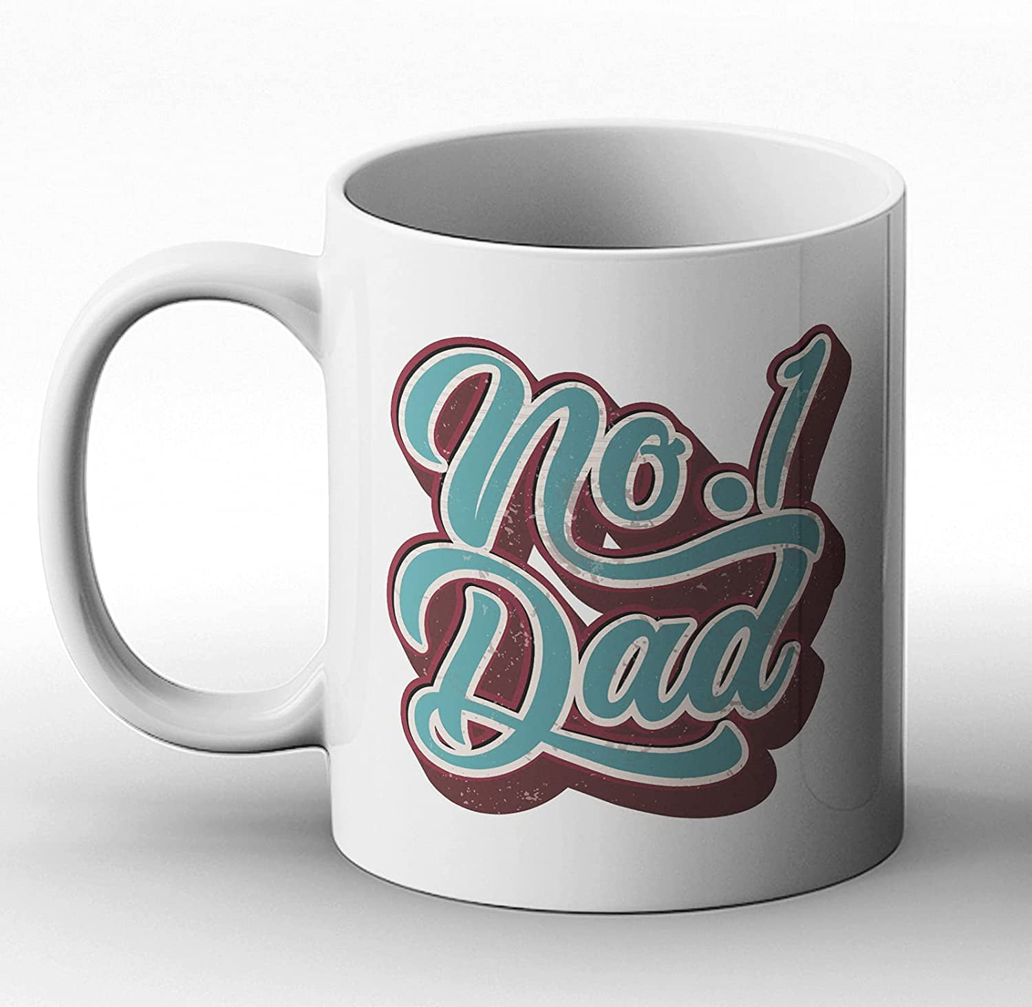 No.1 Dad Coffee Cup Fathers Day Present for Husband New Daddy Step Dad ...
