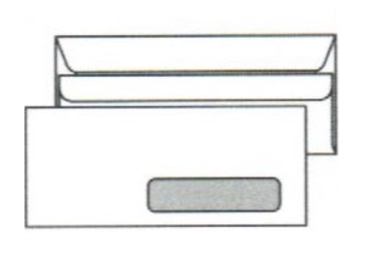 No. 10 Flip-Stik® Self-Sealing (G Right) Window Envelopes, 4-1/8" x 9-1 ...