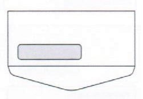 No. 10 Postage Meter Window Envelopes for Upside Down Positioning, 4-1/ ...