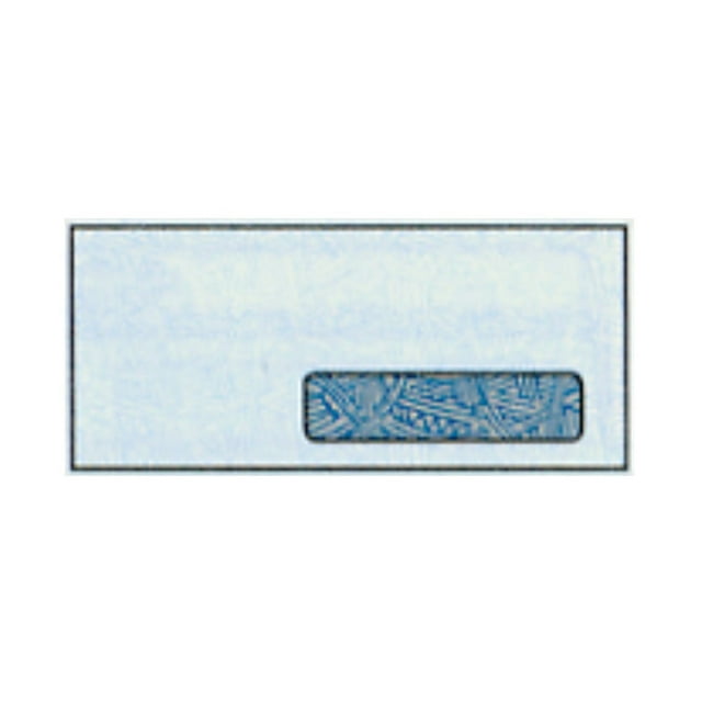 No. 10 White G RIGHT Window Envelopes with Wesco® Blue Inside Security ...