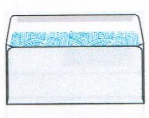 No. 10 White Side Seam Envelopes with Wallet Flap and Wesco® Blue ...