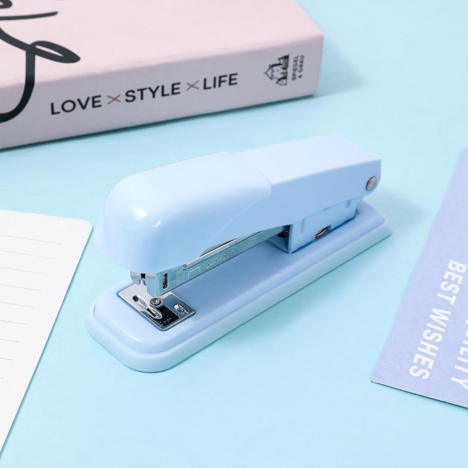 No. 12 Stapler Macaron Color Multifunctional Stapler Binding Labor ...