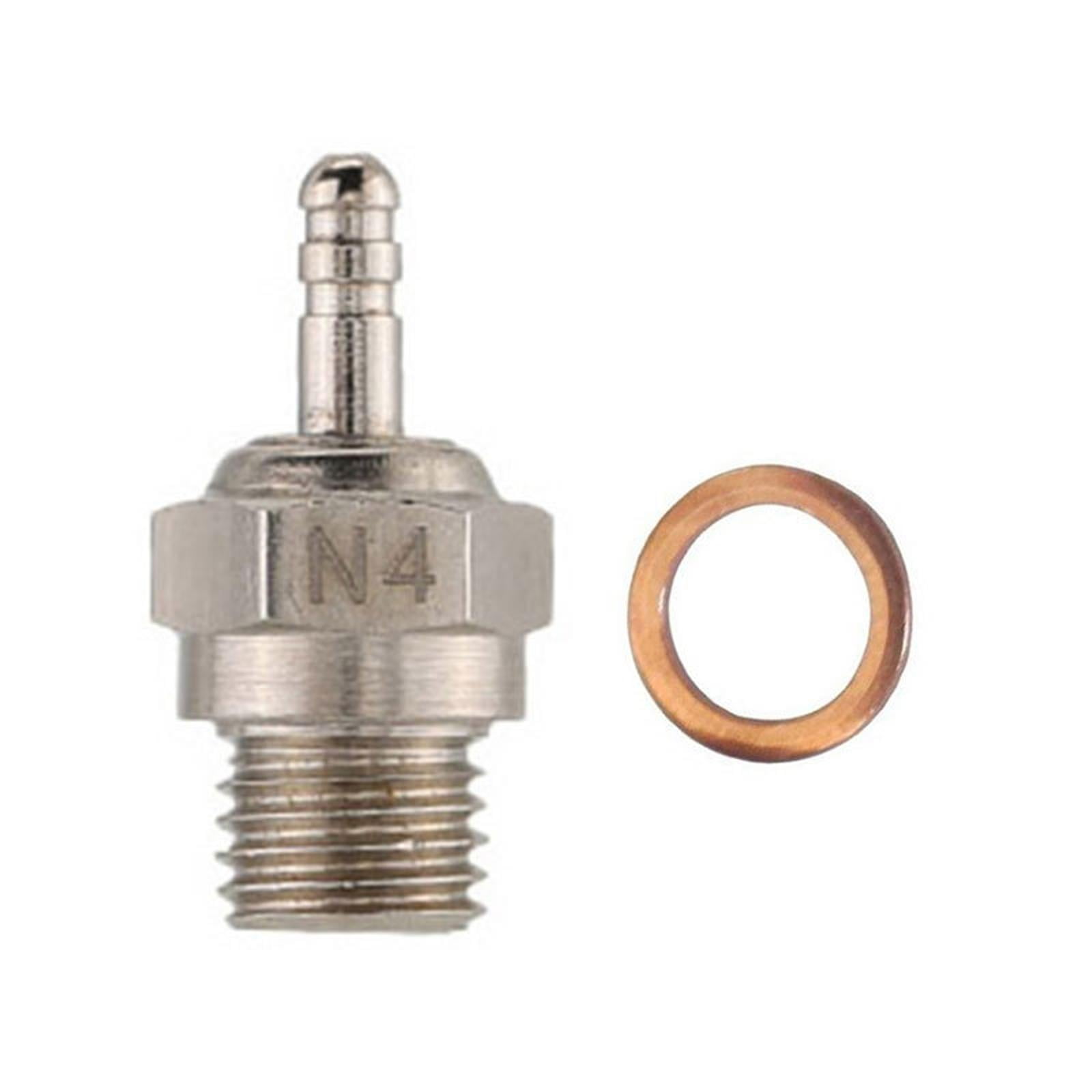 No.4 HOT Glow Plug for 4C Engines 5% to 40% Nitro Fuels RC Models ...
