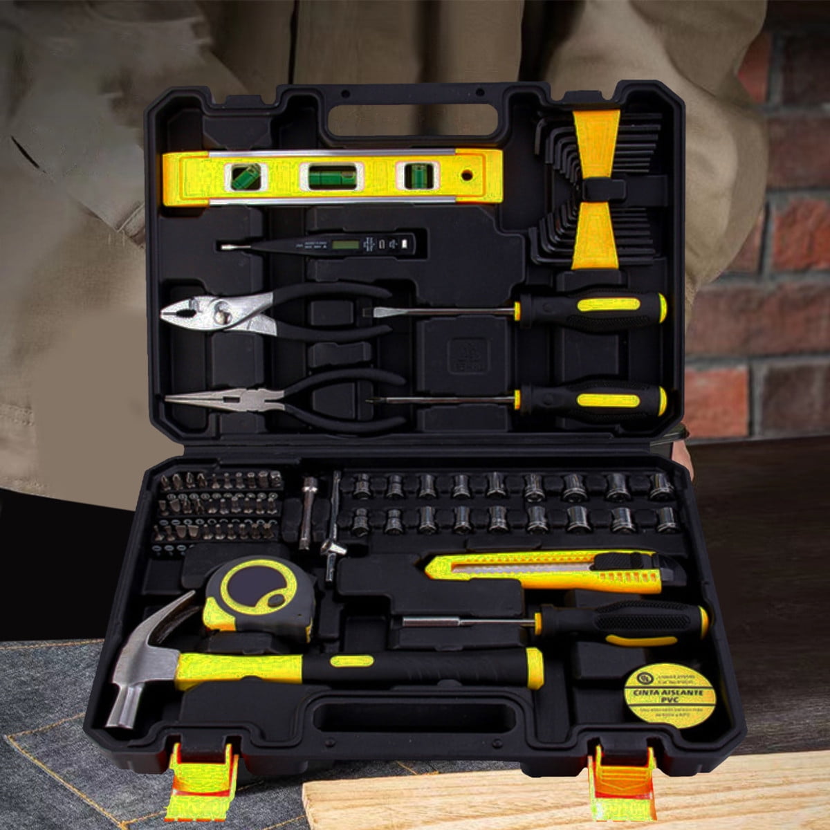 No.-46318.33 Tool Set 78 Universal Household Hand Tool Kit With Plastic ...