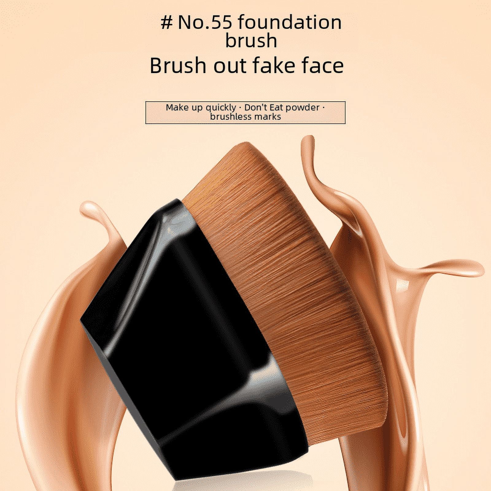 No. 55 Magic Traceless Petal Makeup Brush Foundation Brush Powder ...