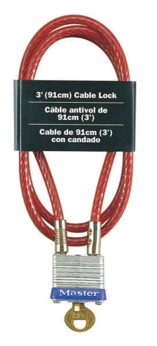 No. 719 Cable Locks, 3/16 in Dia., 3 Ft Cable - Walmart.com
