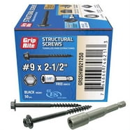 (175) Hex Washer Head 1/4 x 2-1/4 Concrete Masonry Screws Tapcon Anchor & Bit - Walmart.com