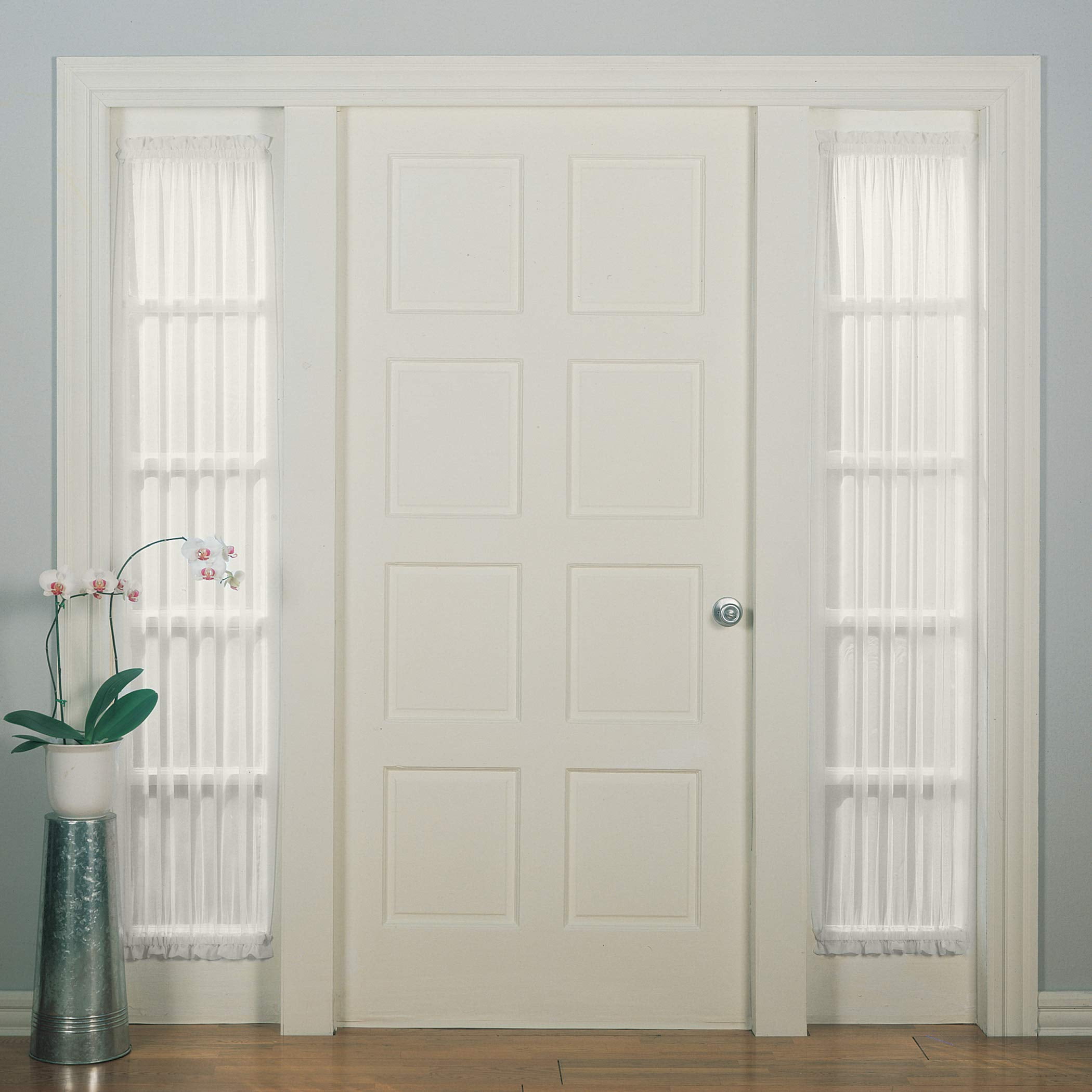 No. 918 Emily Sheer Voile Rod Pocket Door Sidelight Curtain Panel, 28 ...