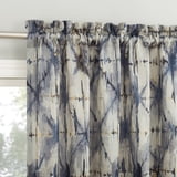 No. 918 Keaton Geometric Watercolor Room Darkening Rod Pocket Curtain ...
