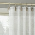 No. 918 Noemi Slub Stripe Rope Tab Semi-Sheer Tie Top Curtain Panel, 50 ...