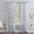 No. 918 Sarita Floral Print Sheer Rod Pocket Curtain Panel - Walmart.com