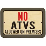 No ATVs Allowed On Premises Sign - Walmart.com