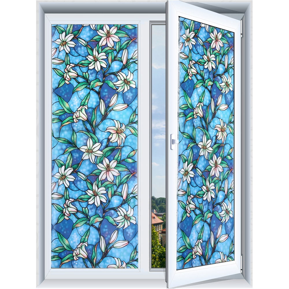 No Adhesive Frosted Glass Window Sticker Film for Home Decoration ...