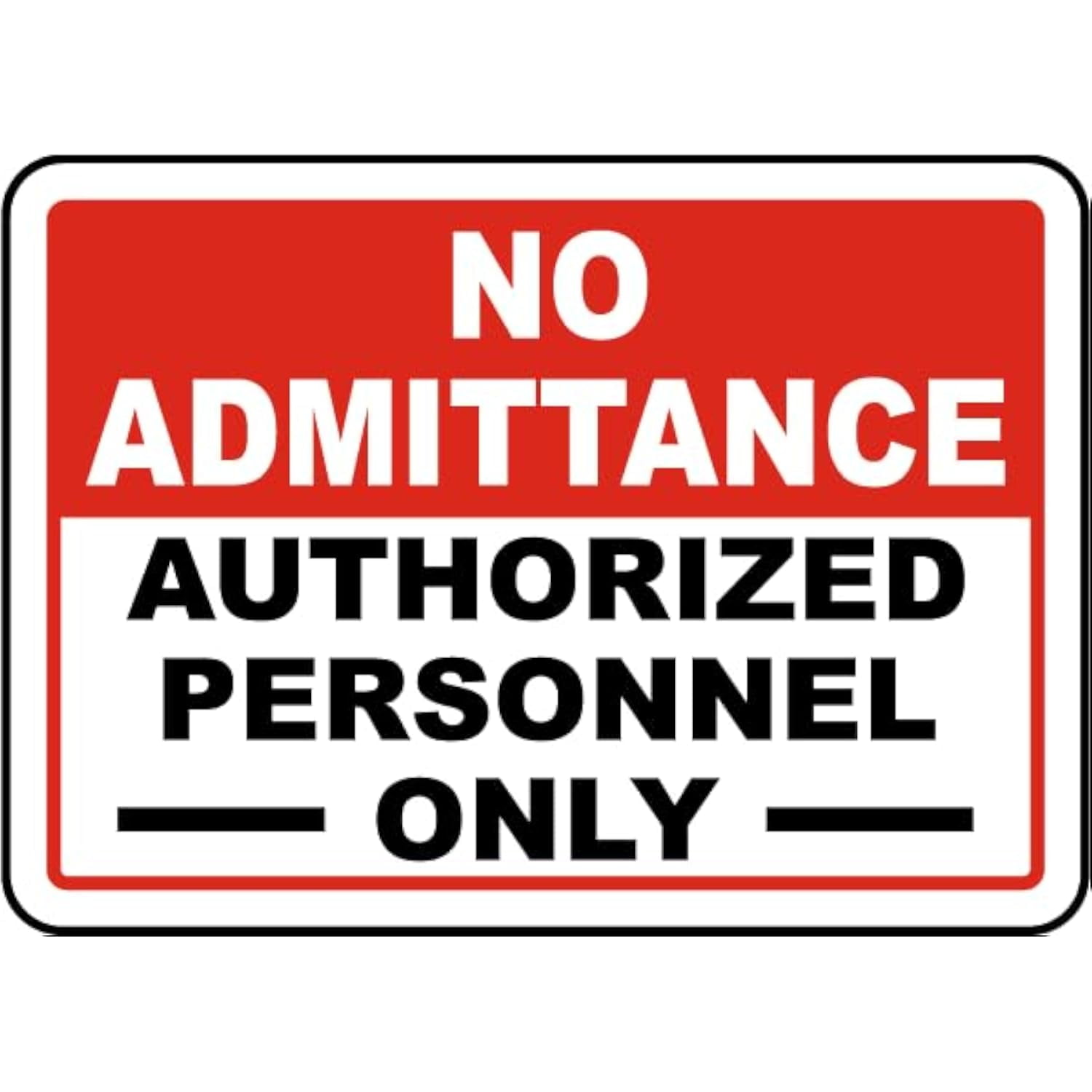No Admittance Authorized Personnel Only Metal Sign Plaque Poster,for ...