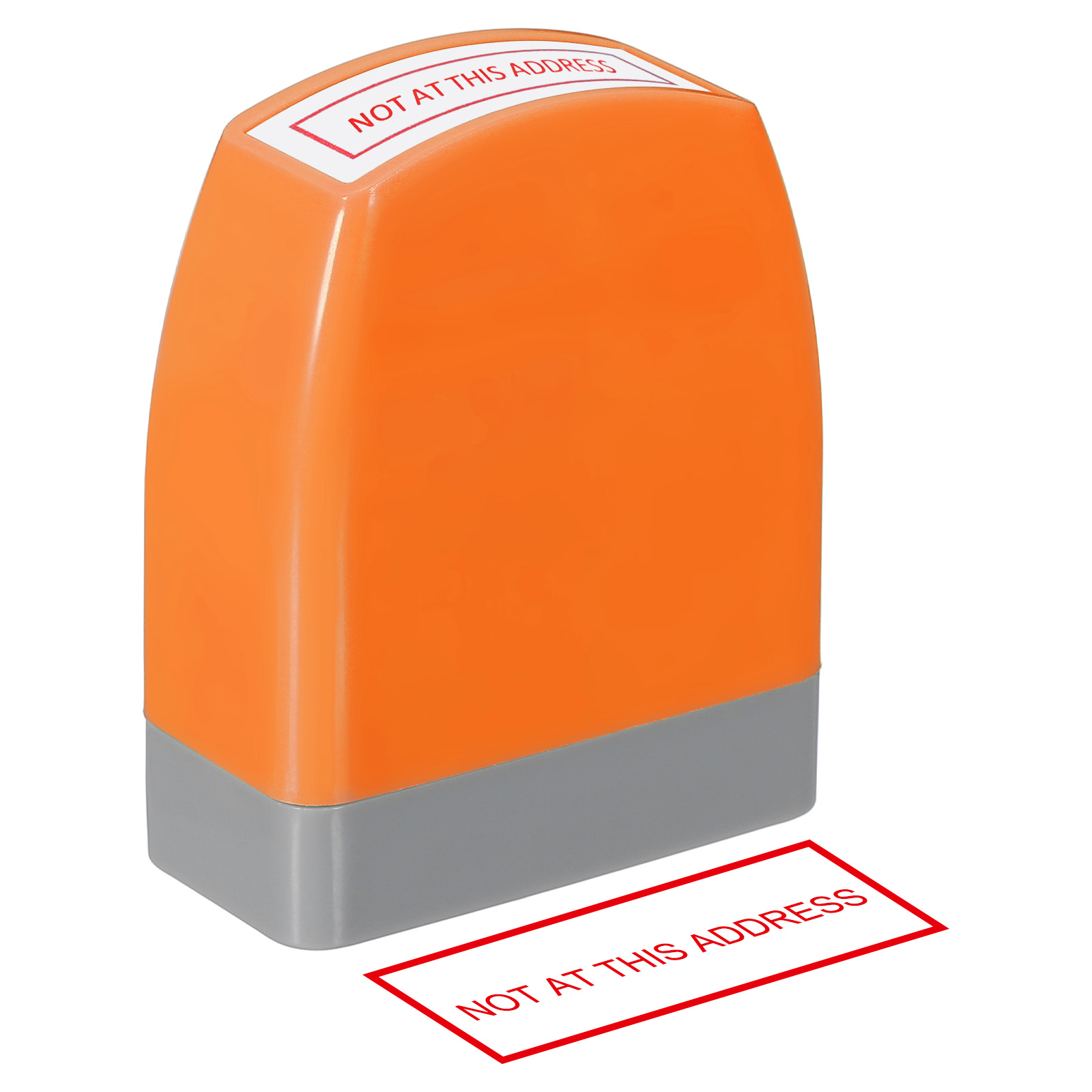 No At This Address Notice Stamp Self Inking, Red Ink Office Stamps Pre ...
