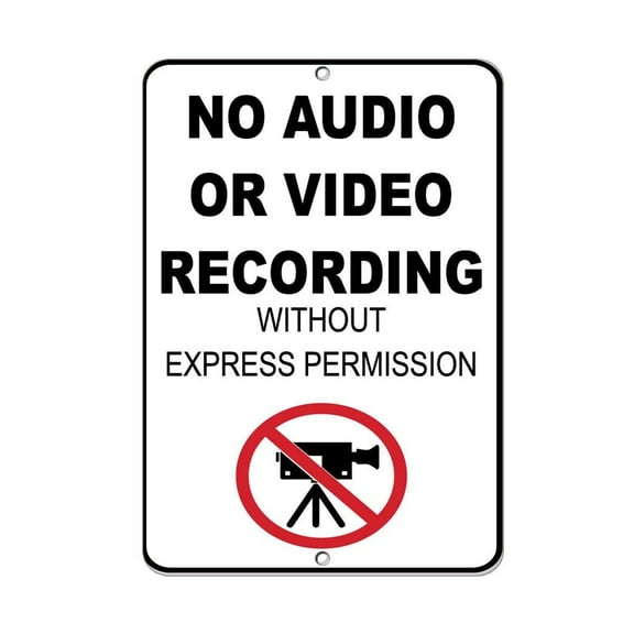 No Earbuds Sign