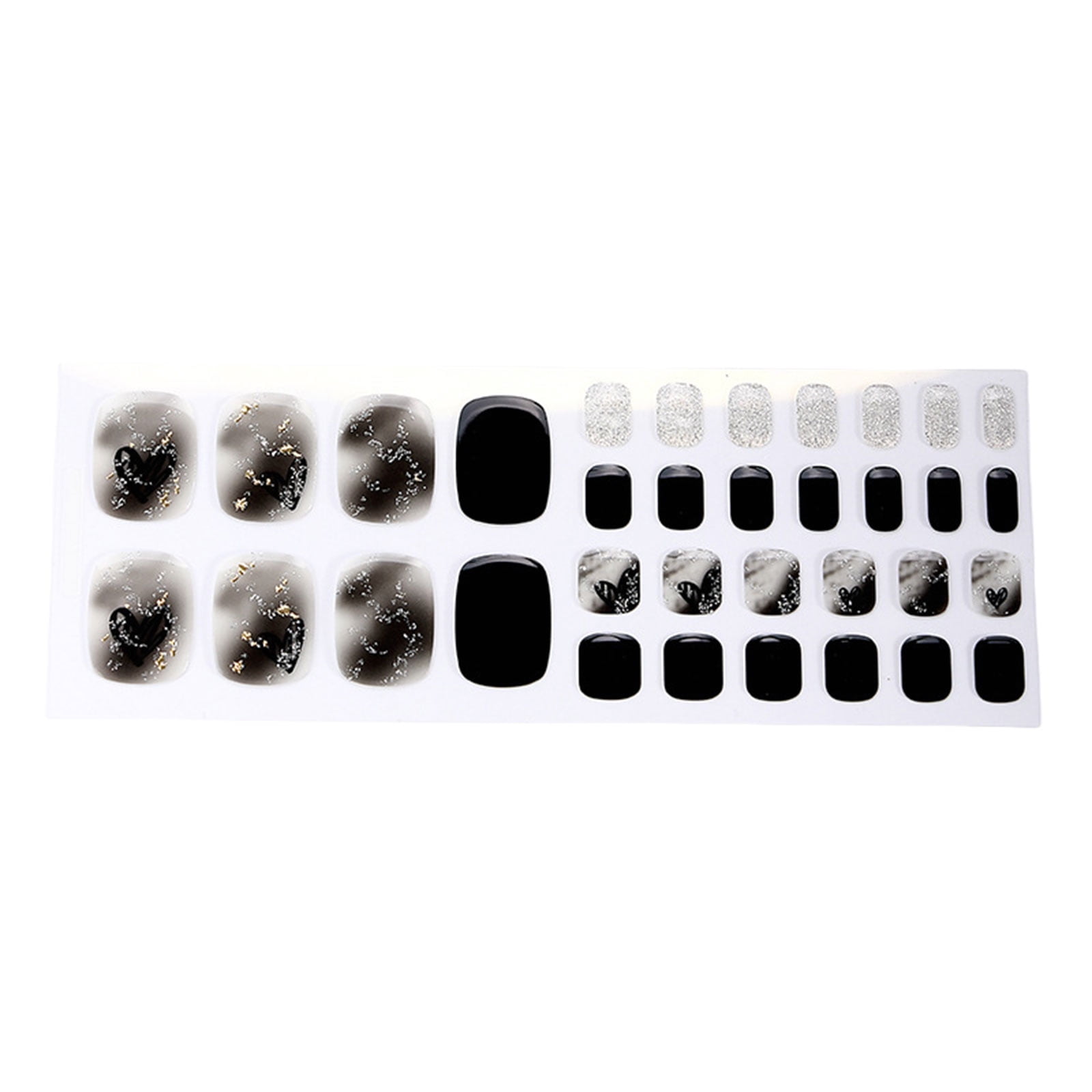 No Bake Gel Toe Nails Stickers Enhanced with Nails Stickers Elegant ...
