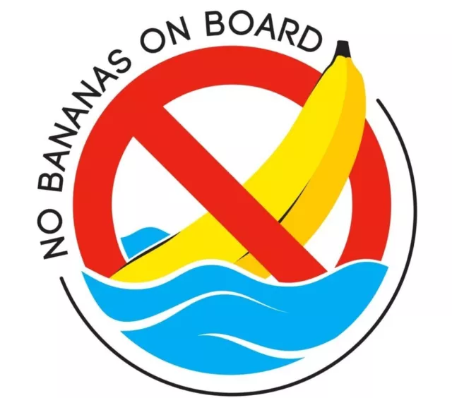 No Bananas Sticker Jdm Phone Decal Water Bottle Stickers Car Decals ...