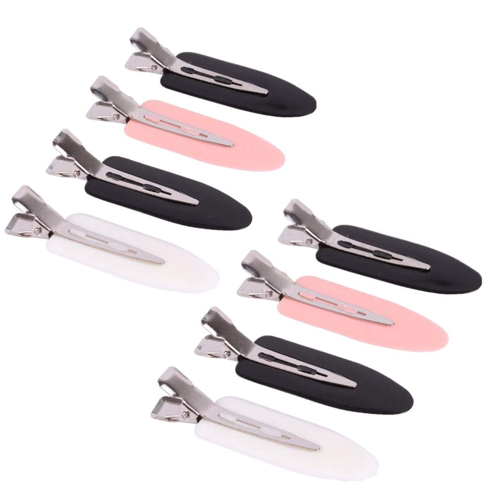 No Bend Hair Clips, 8 Pcs No Crease Hair Clip Portable Curl Clips Bangs ...