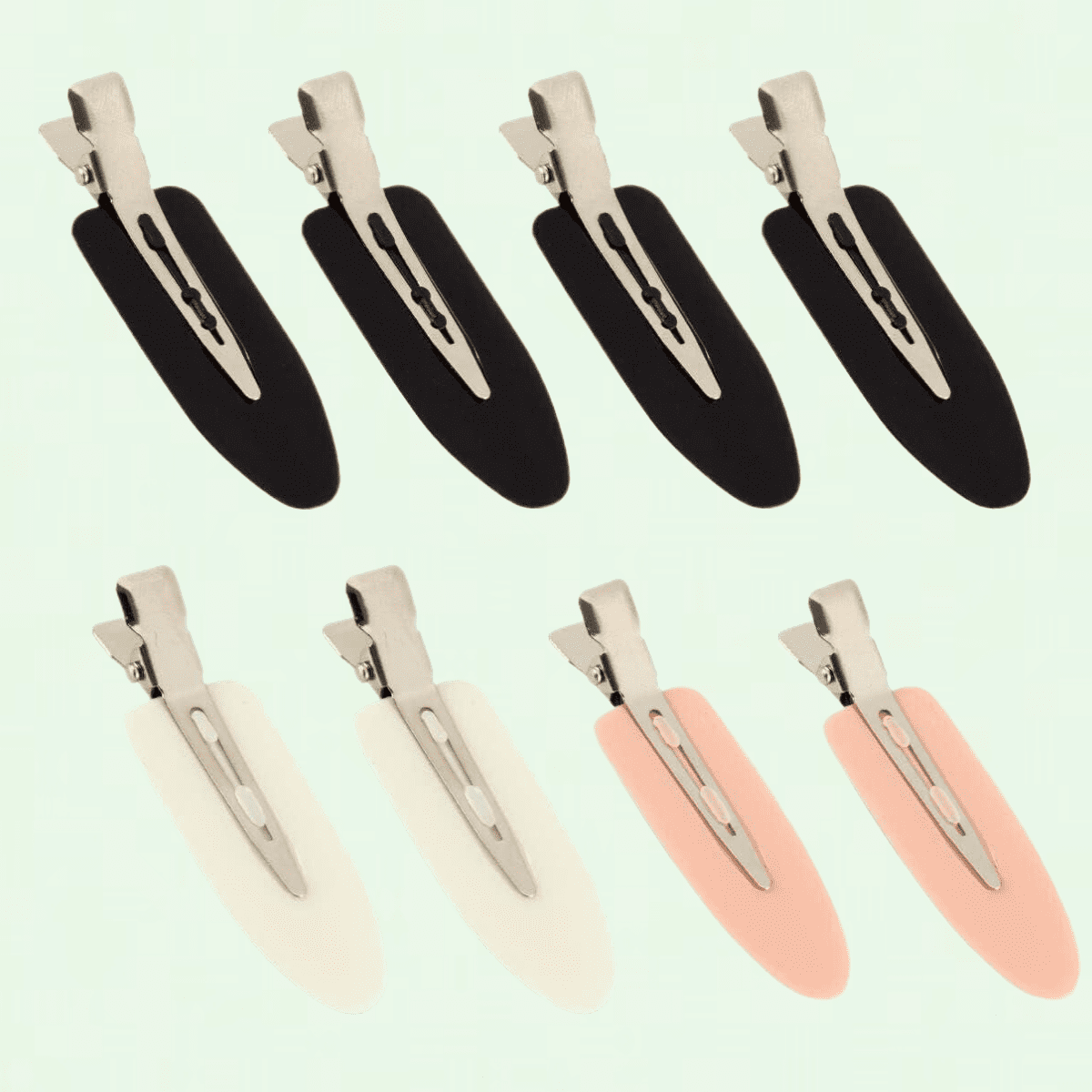 No Bend Hair Clips, 8Pcs Alligator Duck Styling Barrettes for Salon ...