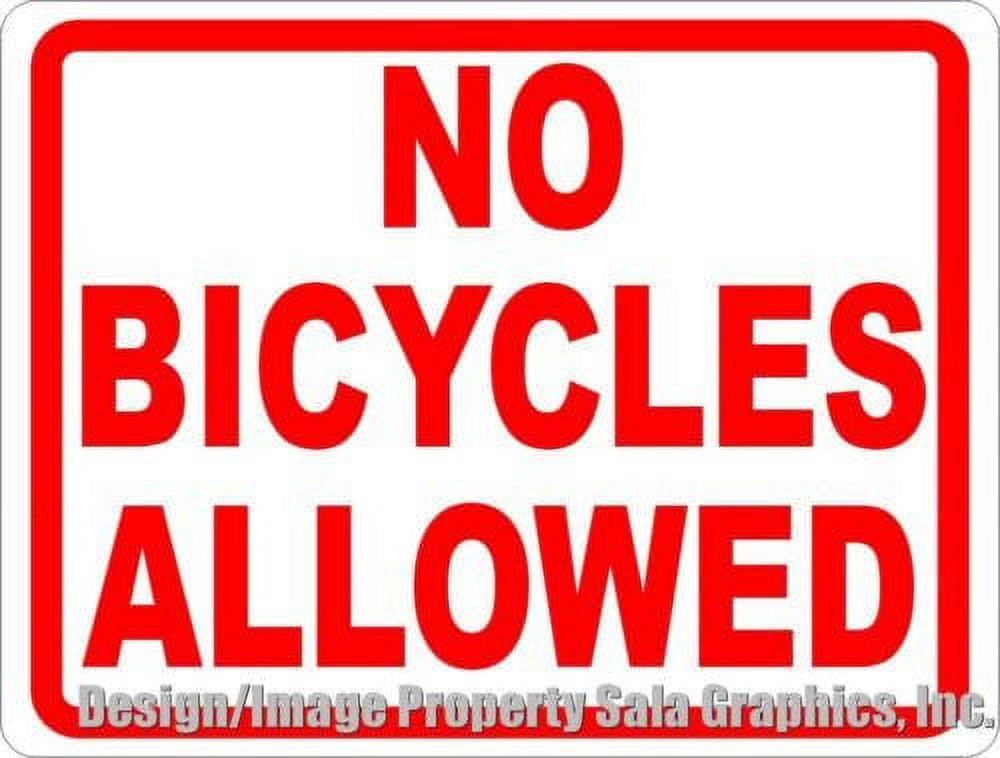 No Bicycles Allowed Sign - Walmart.com